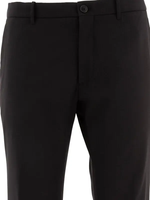 Incotex Tailored Wool-blend Trousers - Black