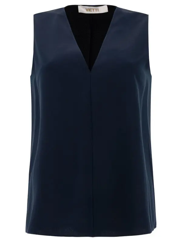 F.IT Solid Sleeveless Top - Blue