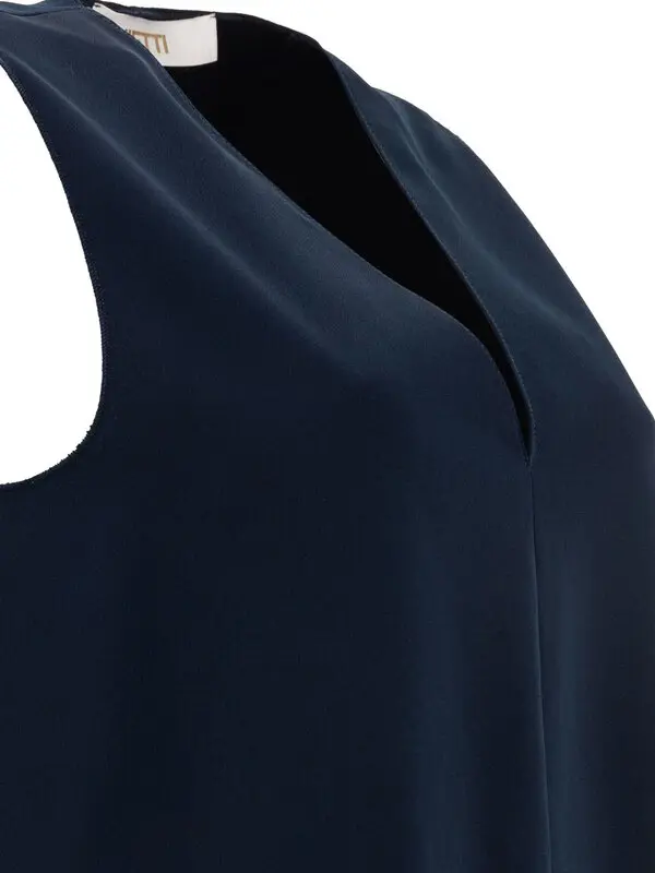 F.IT Solid Sleeveless Top - Blue