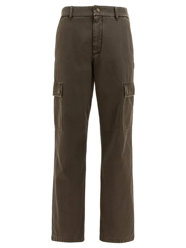 Burberry Gabardine Cargo Trousers - Brown
