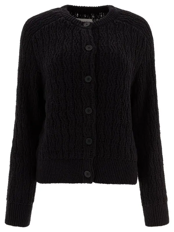 LOULOU STUDIO Sean Bouclé Knit Cardigan