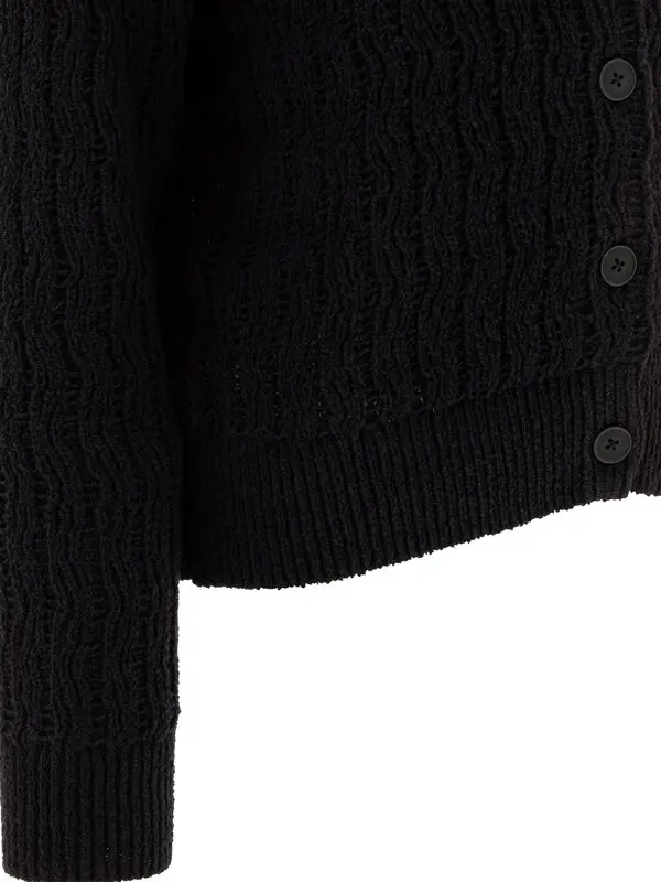 LOULOU STUDIO Sean Bouclé Knit Cardigan