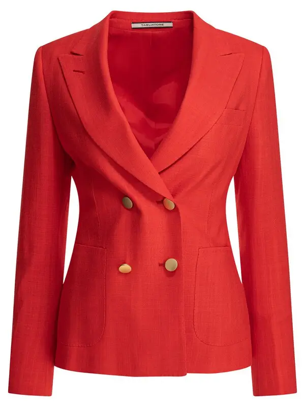 Tagliatore Double-breasted Blazer - Red