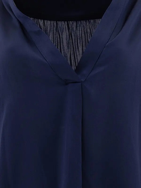 F.IT Silk Blend Shirt - Blue