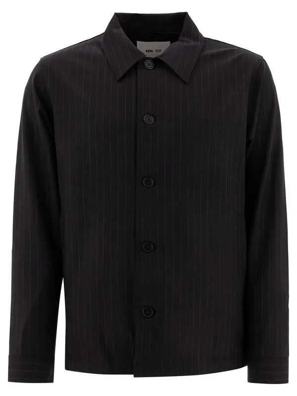 NN.07 Zander Pinstripe Overshirt