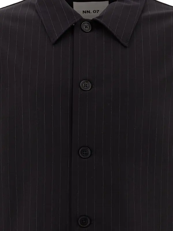 NN.07 Zander Pinstripe Overshirt