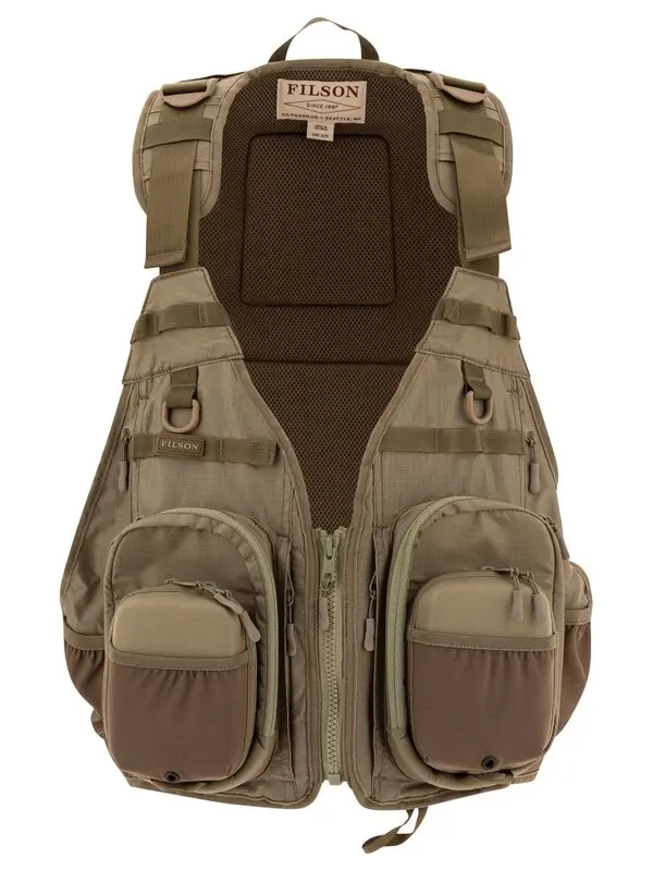 Filson Fishing Guide Vest In Green - 9% Off | Editorialist
