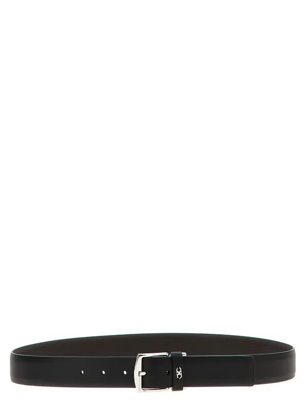 FERRAGAMO Reversible Belt - Black