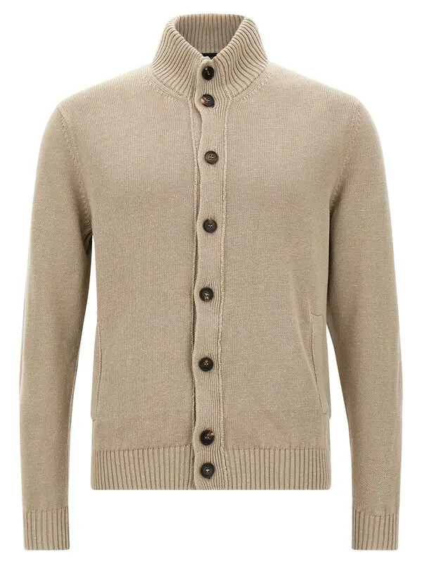 Zanone Chioto Cardigan - Beige - 10% Off | Editorialist