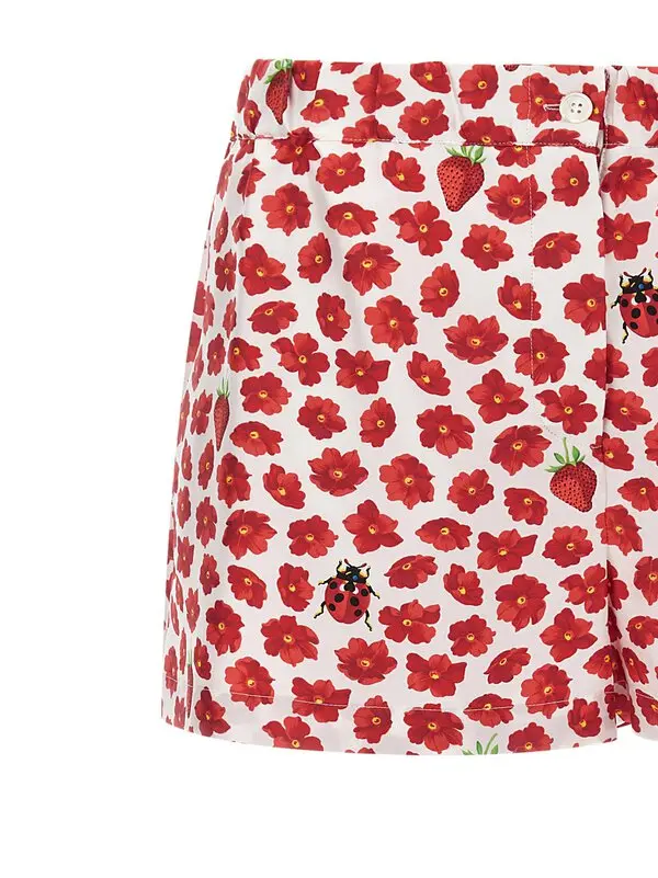 Versace Strawberry Garden Printed Shorts