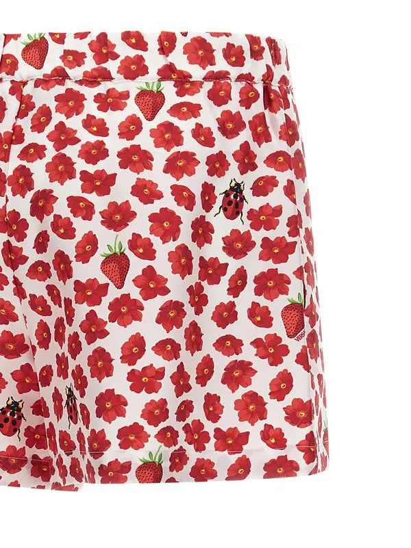 Versace Strawberry Garden Printed Shorts