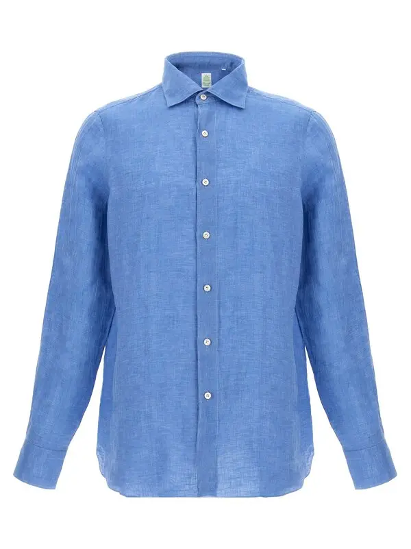 FINAMORE 1925 Gaeta' Shirt - Blue