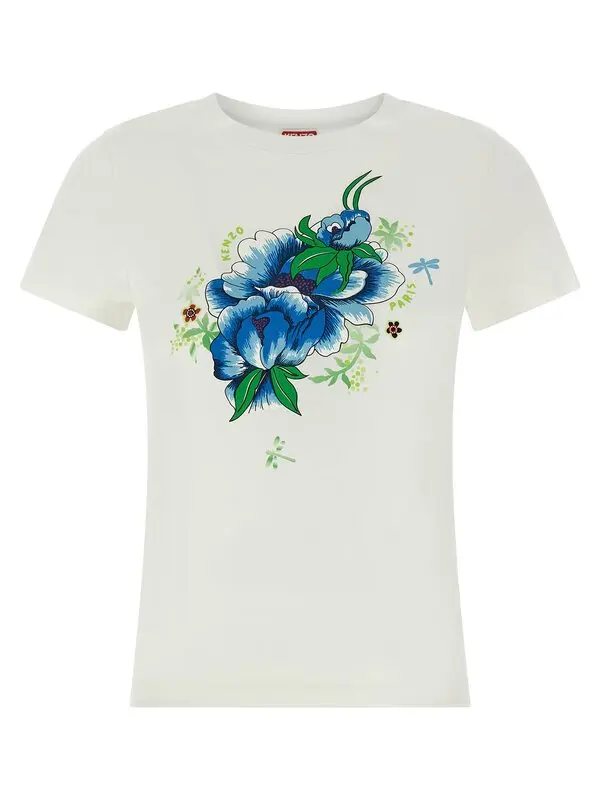 Kenzo Peonies T-shirt - White