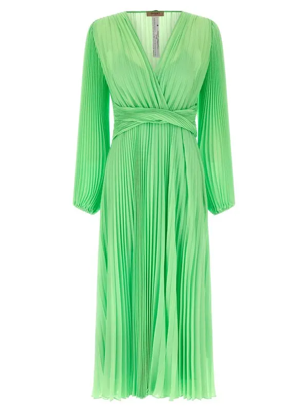 green emerald velvet dress Lurex Knit Midi Dress main image 0