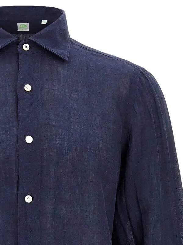 FINAMORE 1925 Gaeta' Shirt - Blue