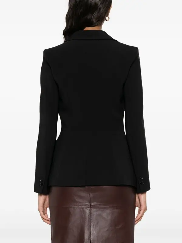 Elisabetta Franchi Double-breasted Jacket - Black