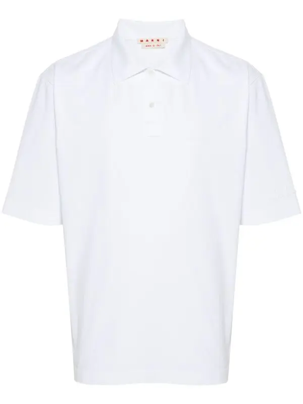 Marni Logo Cotton Polo Shirt