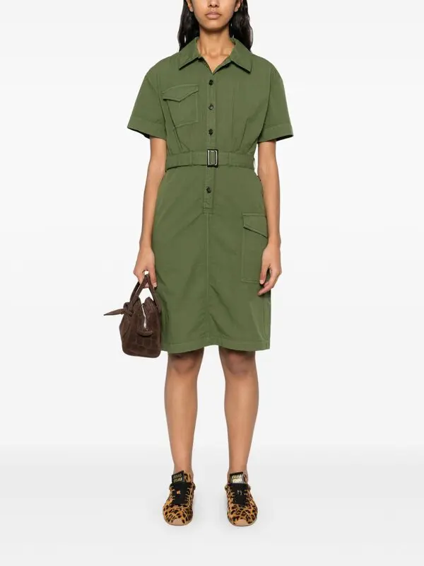 Woolrich Cotton Shirt Dress - Green