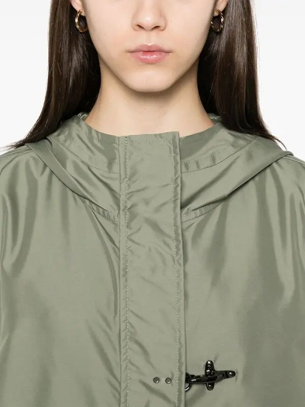 FAY Short Parka Coat - Green