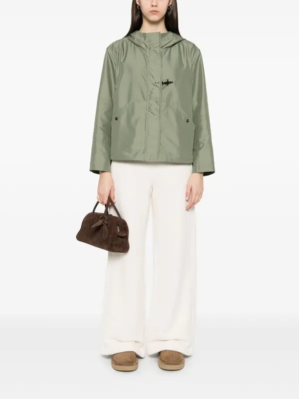 FAY Short Parka Coat - Green