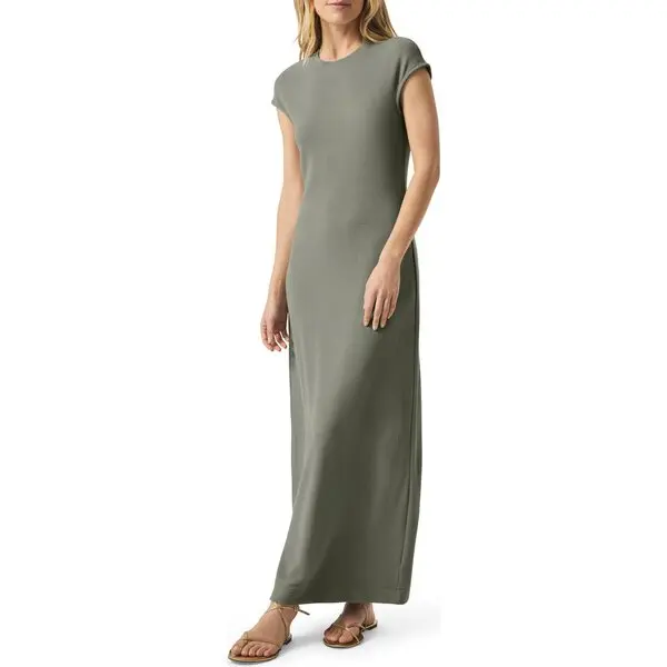 Splendid Waffle Scuba Knit Maxi Dress - Soft Vob