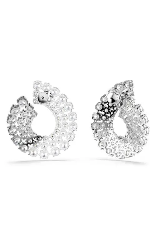 SWAROVSKI Matrix Crystal Hoop Earrings