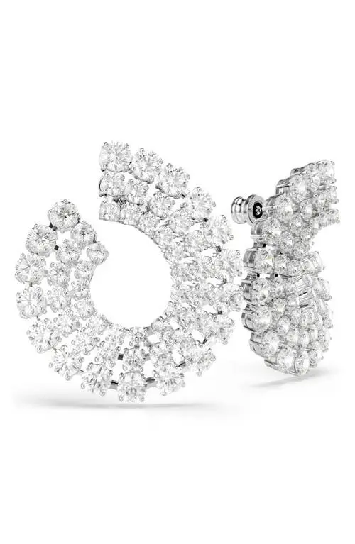 SWAROVSKI Matrix Crystal Hoop Earrings