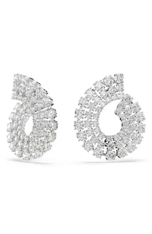 SWAROVSKI Matrix Crystal Hoop Earrings