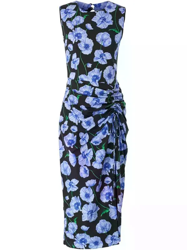 Carolina Herrera Floral-print Midi Dress