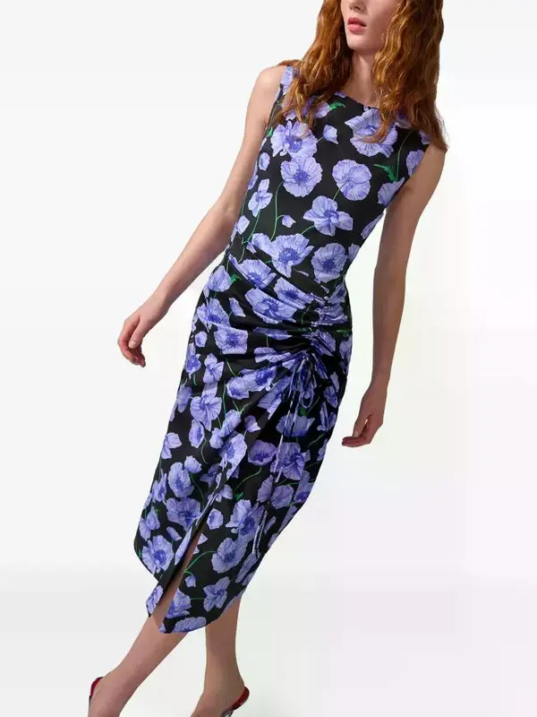 Carolina Herrera Floral-print Midi Dress