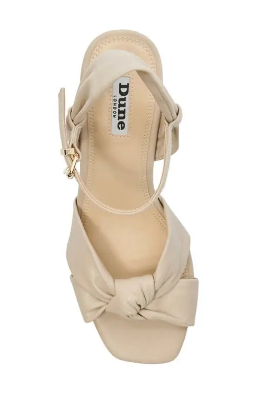 Dune London Kaino Platform Wedge Sandals - Ecru