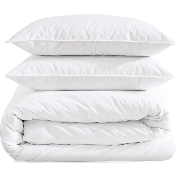 Calvin Klein Washed Percale Comforter & Sham Set - White