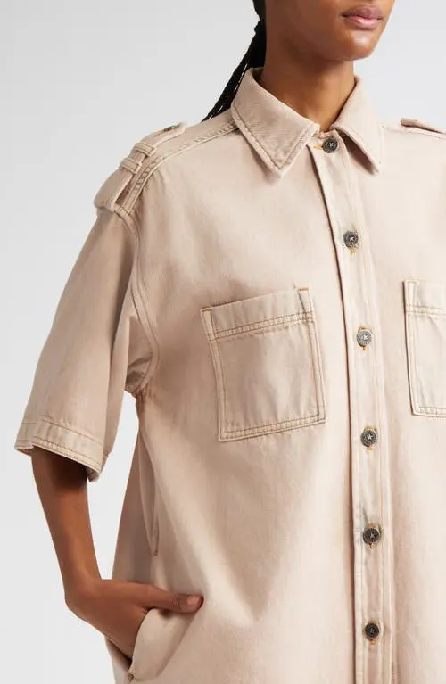 GOLDEN GOOSE Nicky Oversize Denim Shirt