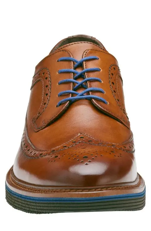 Johnston & Murphy Collection Jenson Wingtip Derby - Tan European Calfskin