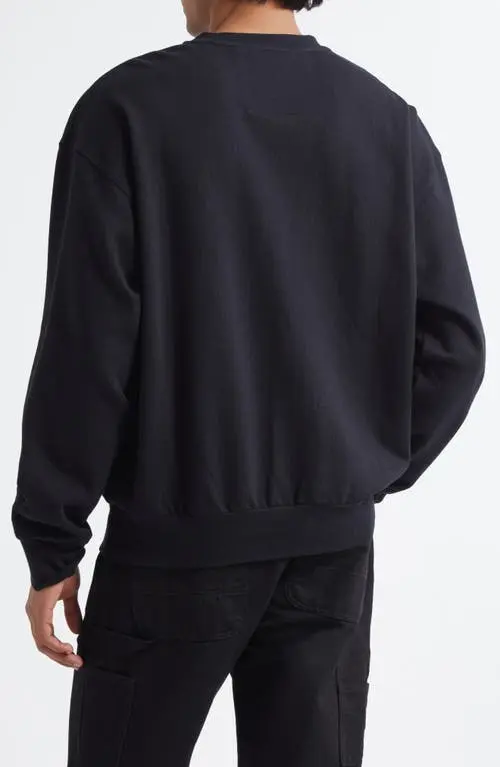 Givenchy Boxy Fit Embossed Logo Fleece Sweatshirt