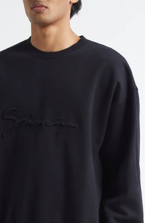 Givenchy Boxy Fit Embossed Logo Fleece Sweatshirt