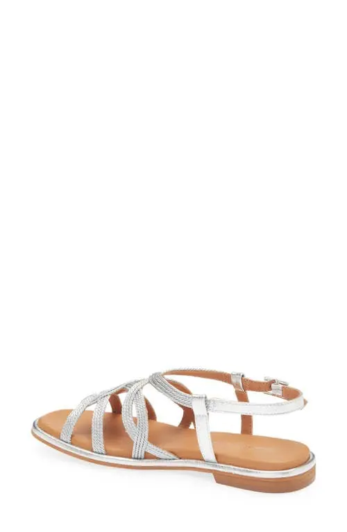 Regarde Le Ciel Elma Ankle Strap Sandal - String/ Antique Silver