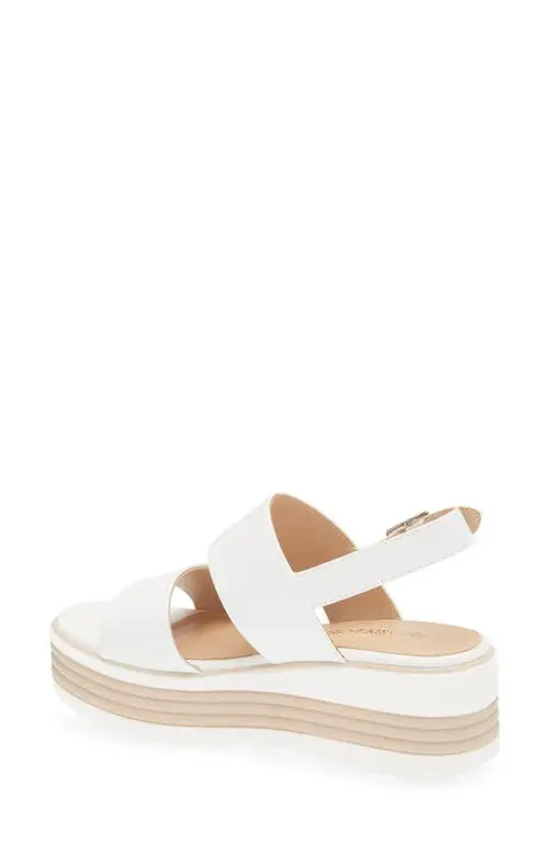 Regarde Le Ciel Sheyla Platform Wedge Sandals - Garment White