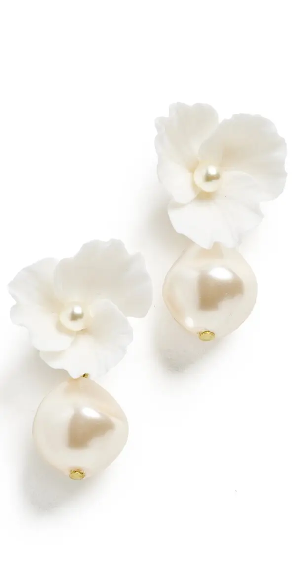 JENNIFER BEHR Clarabel Earrings - Cream