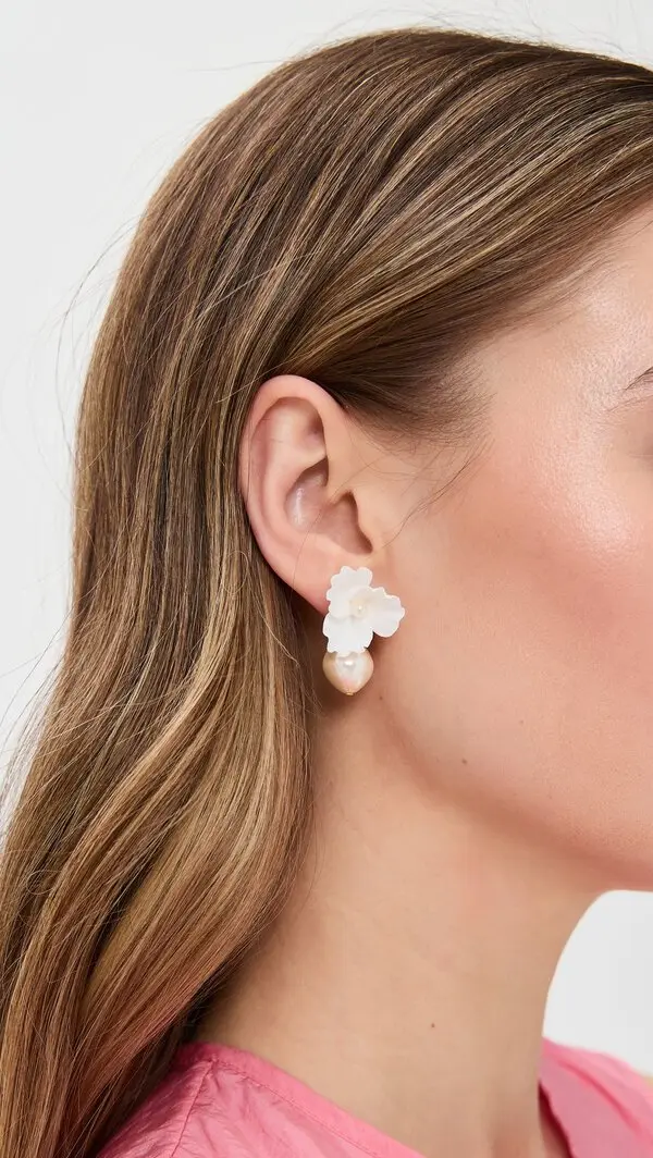 JENNIFER BEHR Clarabel Earrings - Cream