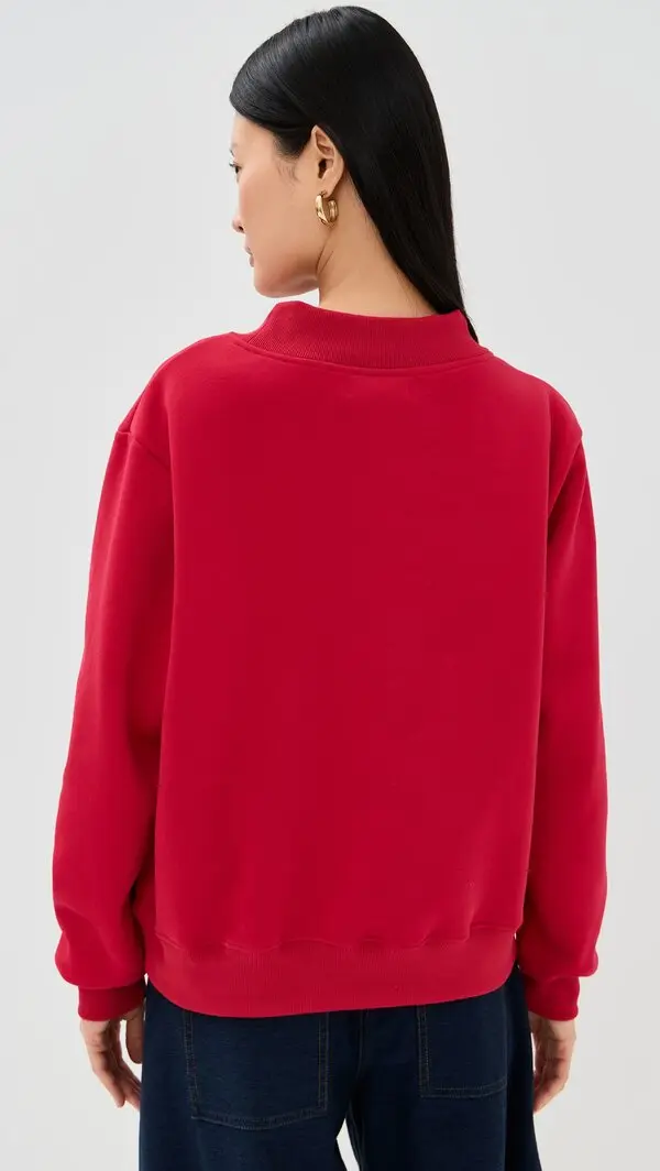 PARKE Varsity Mock Neck Sweatshirt