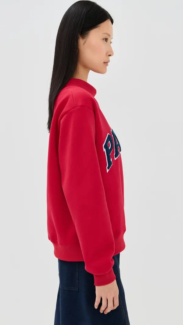PARKE Varsity Mock Neck Sweatshirt
