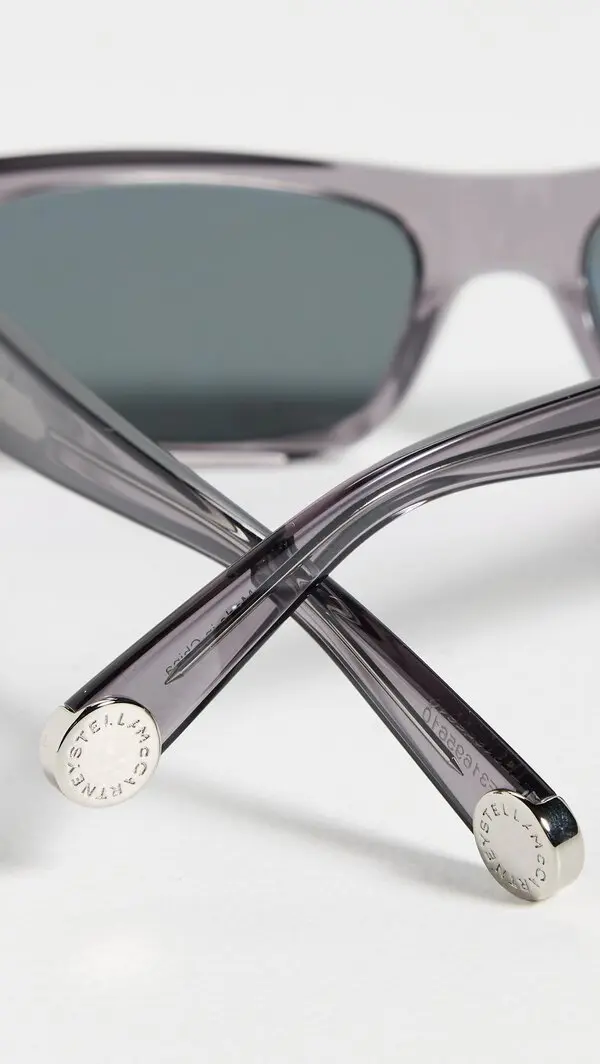 Stella Mccartney Rectangular Sunglasses In Grey/Smoke - 75  display picture 3