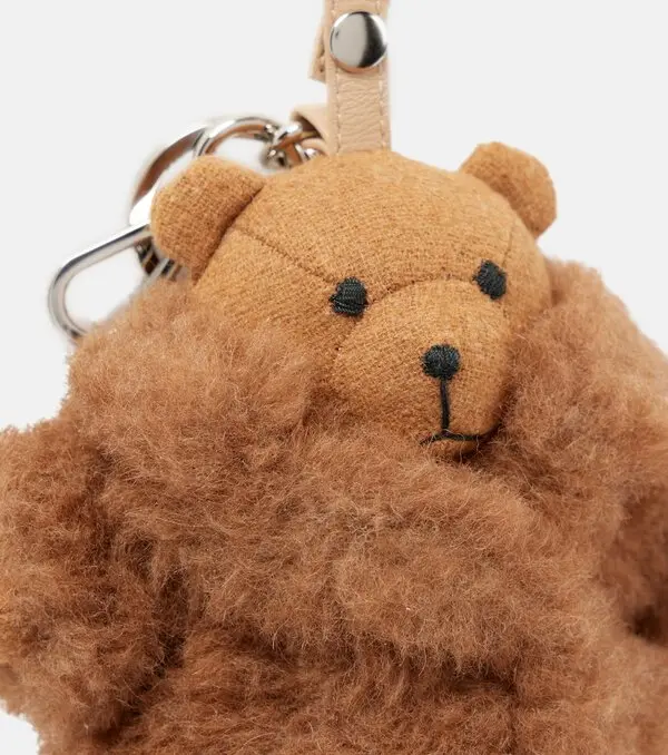 Max Mara Myteak Bear Bag Charm - Brown