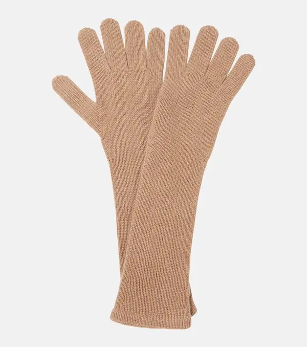 Max Mara Cashmere Gloves - Brown