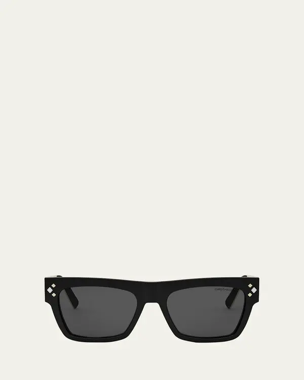 Dior Cd Diamond S8i Square Sunglasses - Black Other Smoke