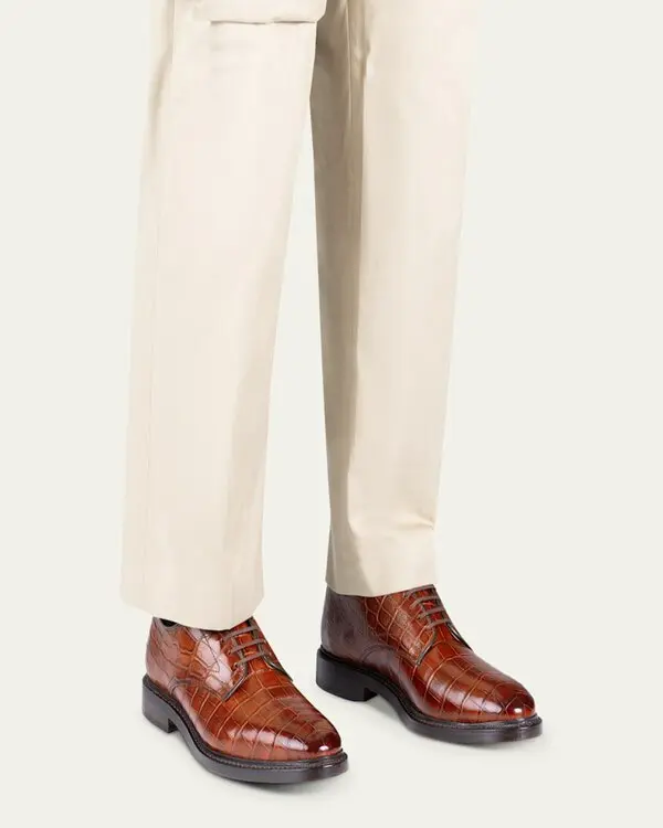 Allen Edmonds Maxwell Crocodile Derby Shoes