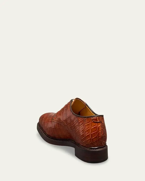 Allen Edmonds Maxwell Crocodile Derby Shoes