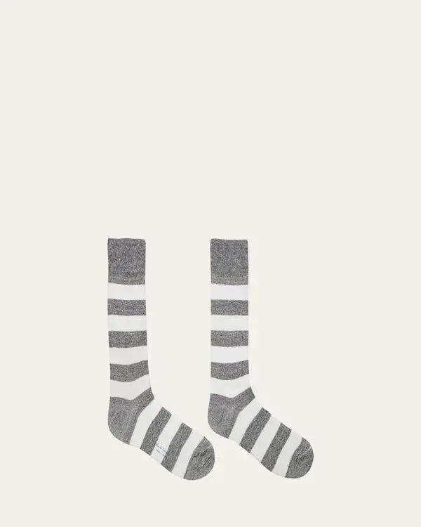 Paul Smith Barry Stripe Crew Socks - Black