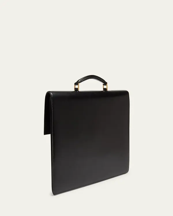 Saint Laurent Smooth Leather Briefcase